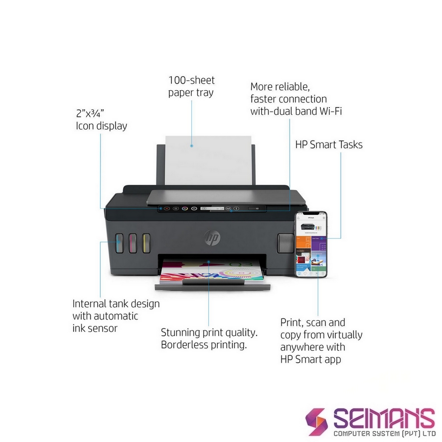 HP Smart Tank 515 Wireless Printer | Seimans Computer Systems