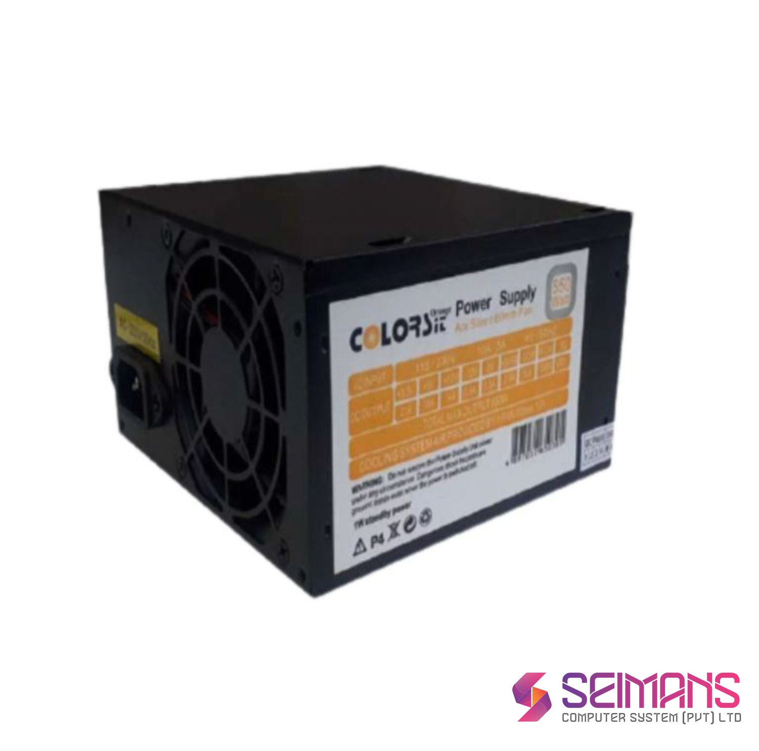 Colorsit 550W Power Supply | Seimans Computer Systems