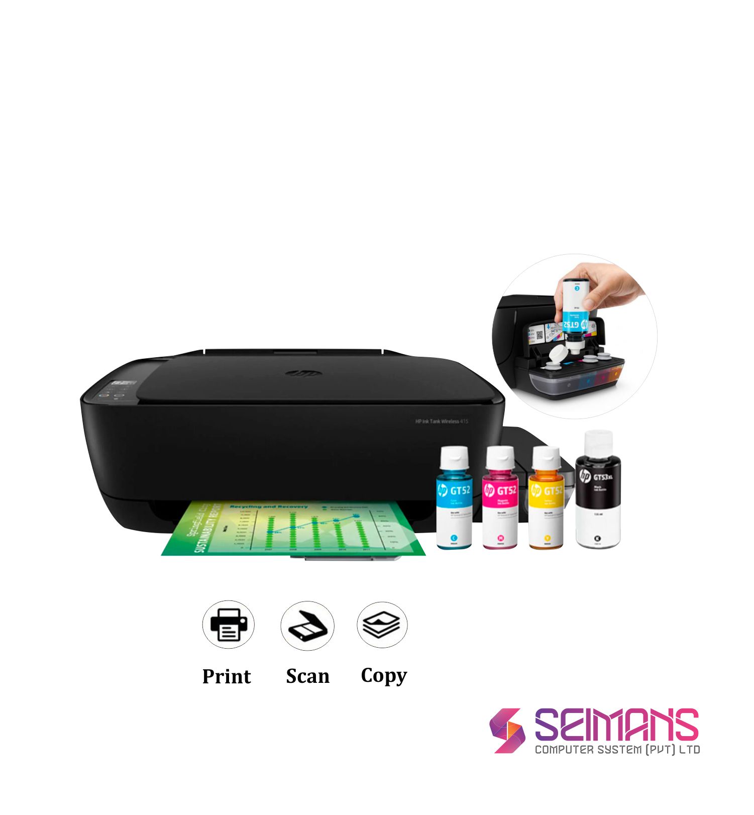 HP Ink Tank 315 Printer | Seimans Computer Systems