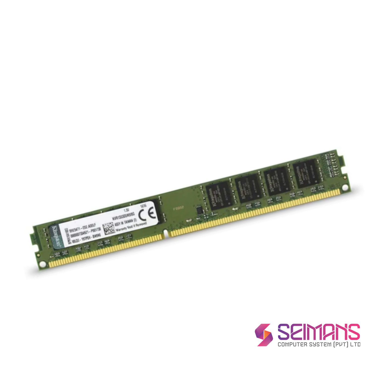 Kingston Ram Desktop DDR3 8GB 1333Mhz | Seimans Computer Systems